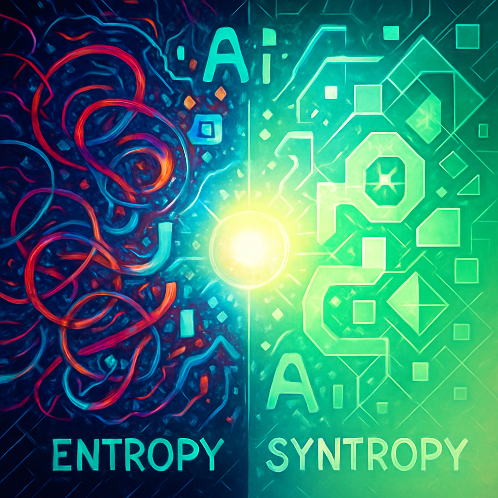 From Entropy to Syntropy: Where AI Will Actually Get Creative
